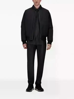 Herno Water-repellent Flannel Bomber Jacket