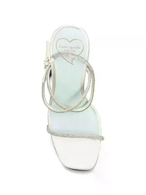 Kate Spade New York Say I Do Crystal-embellished Block-heel Sandals