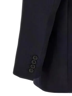 Saint Laurent Double-breasted Jacket In Felted Wool Gabardine