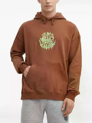 Rip Curl Graphic-print Drawstring Hoodie - Brown