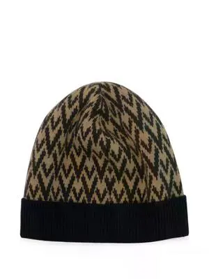 Valentino Garavani Toute La V-signature Beanie Hat - Neutrals