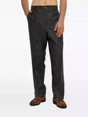 Etro Paisley-print Pleated Trousers