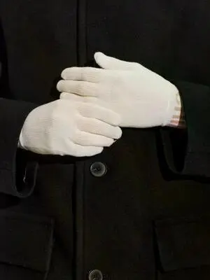 Moschino Logo-intarsia Knitted Gloves