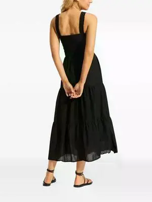 Seafolly Faithful Shirred Tiered Midi Dress
