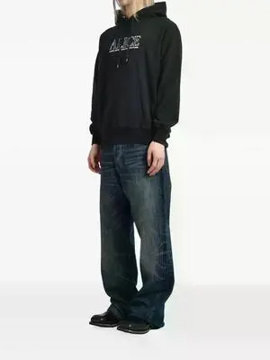 ALICE HOLLYWOOD Logo-print Washed-finish Hoodie