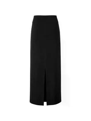 Frank Lyman Slit-detail Midi Skirt - Black