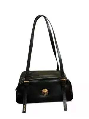 Versace Medusa Plaque Shoulder Bag - Black