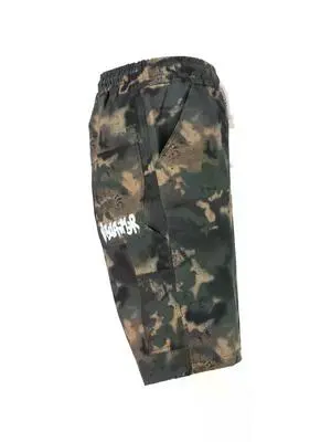 DISCLAIMER Camouflage-print Drawstring Shorts