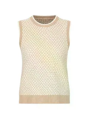 Varley Jenson Geometric-knit Sweater - Neutrals