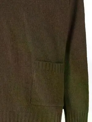 AMISH SUPPLIES Contrast-stitch Patch-pocket Sweater