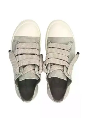 Rick Owens Jumbo Lace Low Sneaks Suede Sneakers