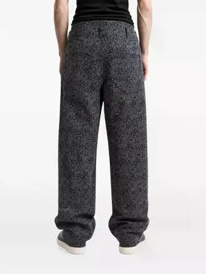 KOZABURO Graphic-print Pleated Trousers