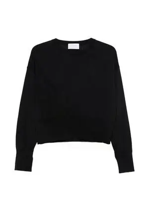 DANIELE FIESOLI Merino-wool Crew-neck Sweater - Black