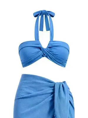 Seafolly Essential Fringed Beach Cover-up - Blue
