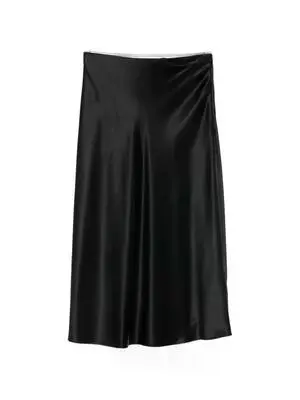 MAISON123 Satin-finish Odile Skirt - Black