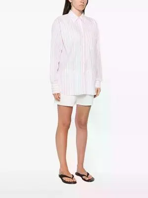Hunza G Cabana Stripe-embroidered Shirt