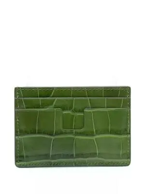TOM FORD T Line Crocodile-effect Card Holder
