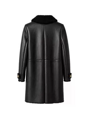 Miu Miu Shearling-trim Double-breasted Coat