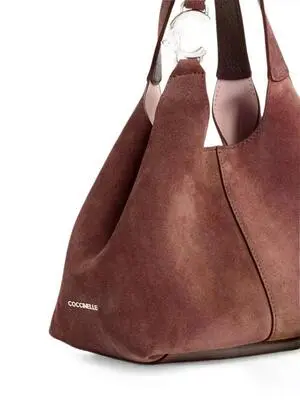 COCCINELLE Small C-easy Suede Tote Bag