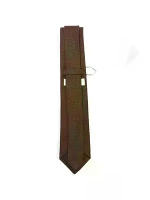 Canali Geometric-pattern Tie - Brown