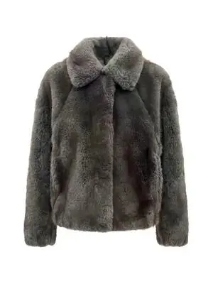 VALENTINI 1972 Faux-fur Shirt-collar Jacket - Brown