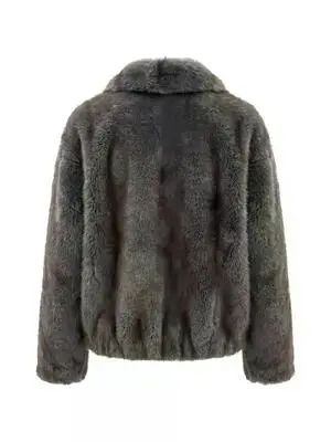 VALENTINI 1972 Faux-fur Shirt-collar Jacket