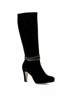 Gabor Buckle-detail Knee-high Boots - Black