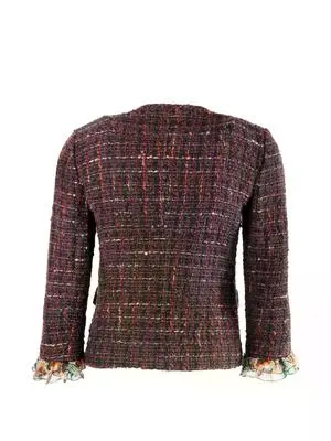 Dolce & Gabbana Floral-ruffle Bouclé Jacket
