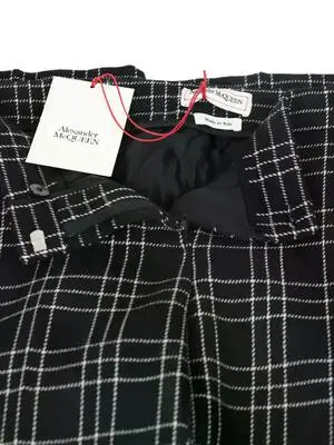 Alexander McQueen Checked Wool Trousers