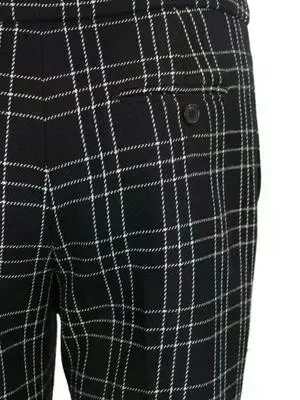 Alexander McQueen Checked Wool Trousers
