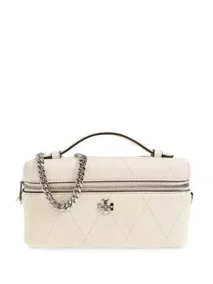 Tory Burch Charlie Quilted Vanity Case - Neutrals