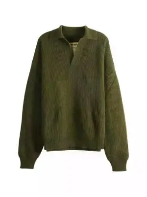 UMA WANG Ribbed-knit Jumper - Green