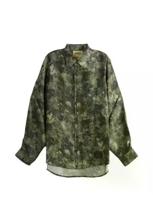 UMA WANG Floral-print Long-sleeve Shirt