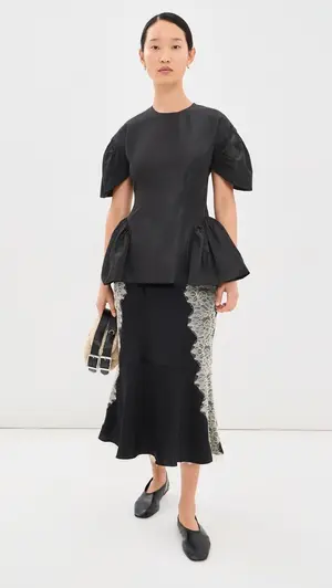 Simone Rocha Sculpted Peplum Top