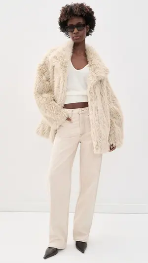 Source Unknown Ilaria Faux Fur Coat