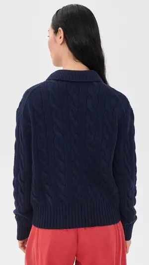Polo Ralph Lauren Collared Cable Knit Sweater