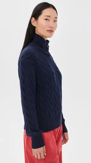 Polo Ralph Lauren Collared Cable Knit Sweater