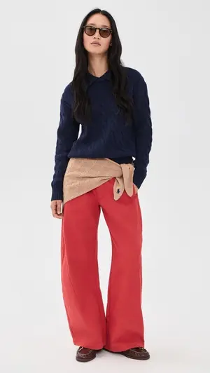 Polo Ralph Lauren Collared Cable Knit Sweater