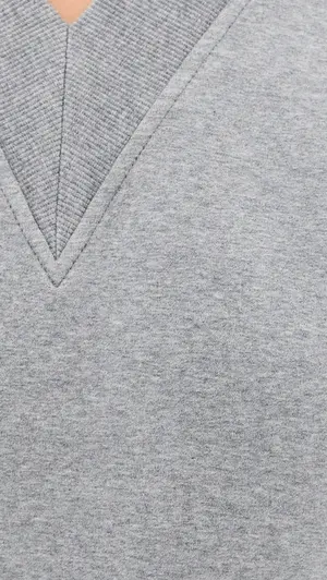 3.1 Phillip Lim V Neck French Terry Top