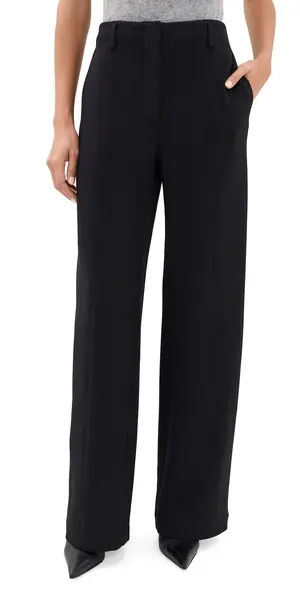 Theory Straight Knit Pants - Black