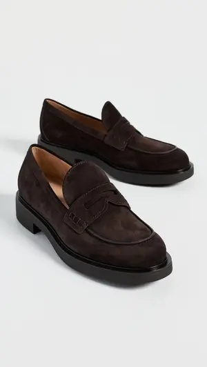 GIANVITO ROSSI Suede Loafers