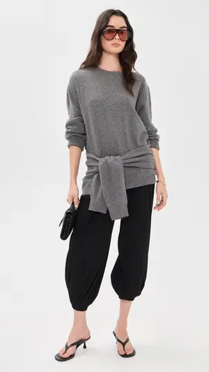 Source Unknown Giacca Ruched Balloon Leg Trousers - Black