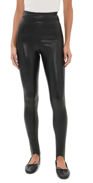 Commando Faux Leather Stirrup Leggings