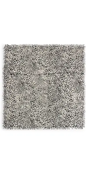 Isabel Marant Étoile Alecia Cashmere Wool Scarf Chalk/black