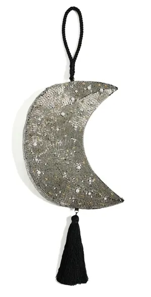 SIMONMILLER Beaded Crescent Wristlet - Black/silver