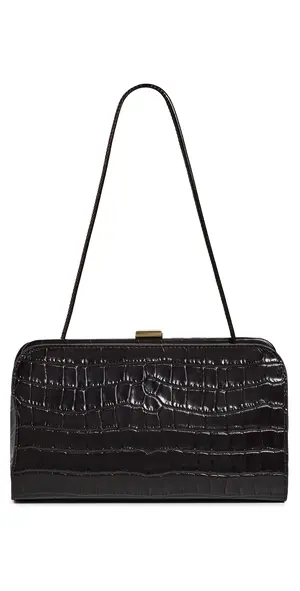 LOEFFLER RANDALL Zella Covered Frame Clutch - Ebony