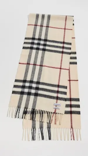 Burberry Check Cashmere Scarf