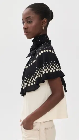 Sea Elly Polka Print Cape T-shirt