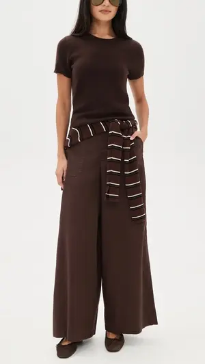 Splendid Angie Texture Slubbed Pants