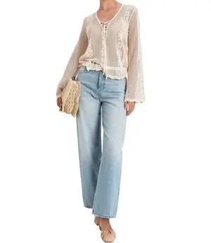 TWINSET Logo-patch Straight-leg Jeans